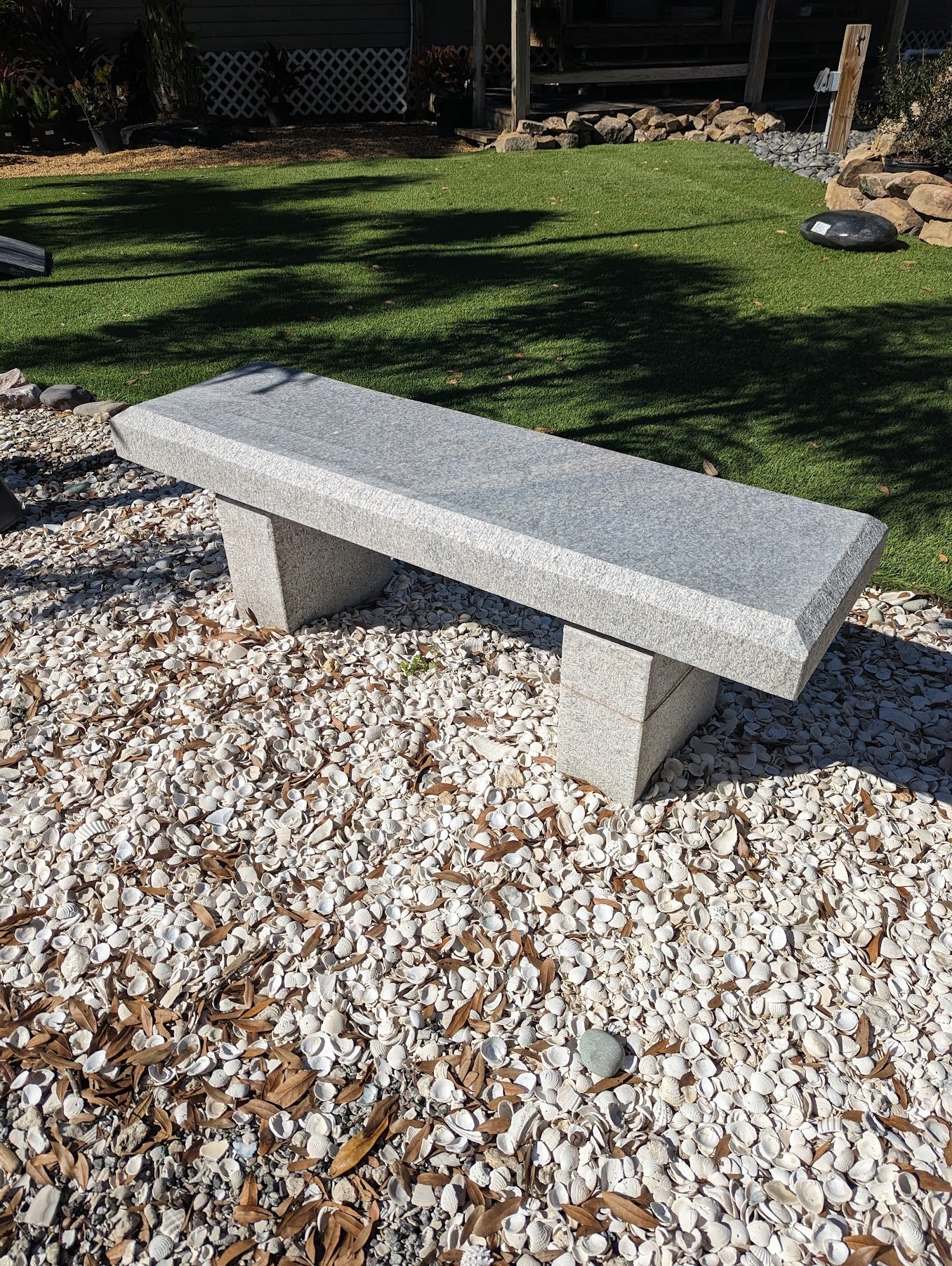 Gray Granite Bench | Quarry Land